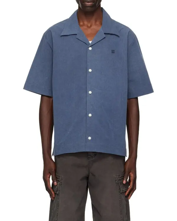 Givenchy Logo Embroidered Short-sleeve Shirt