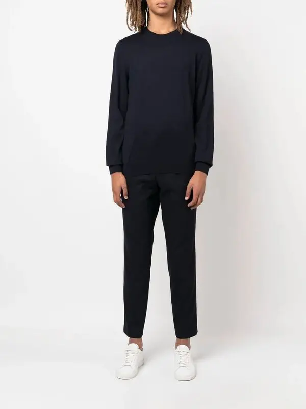Hugo Boss Embroidered Crewneck Jumper - Black