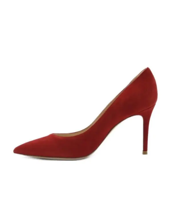 GIANVITO ROSSI Pointed Toe Stiletto High Heels - Red