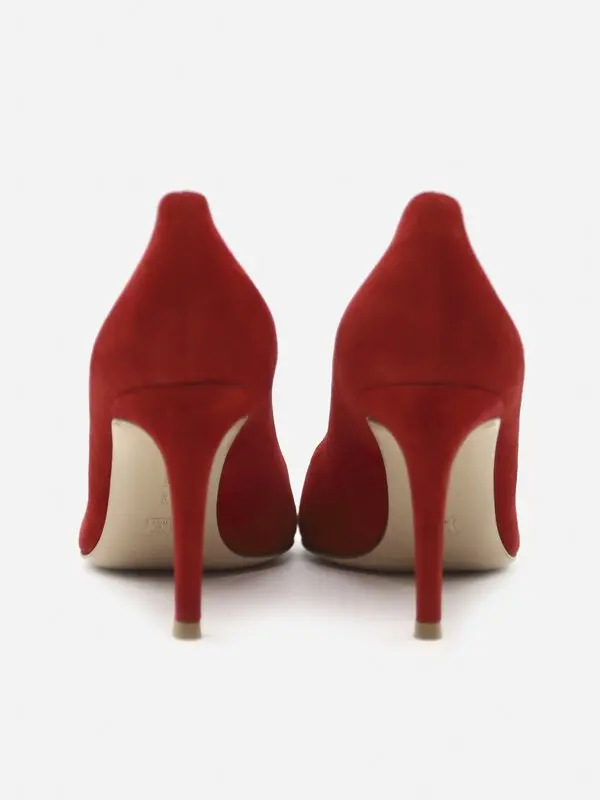 GIANVITO ROSSI Pointed Toe Stiletto High Heels - Red