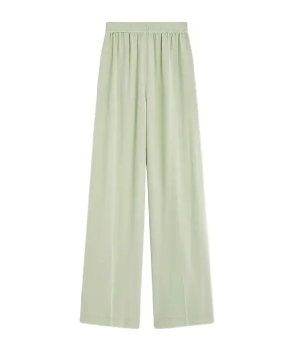 JOSEPH Hulin Wide Leg Trousers - Matcha