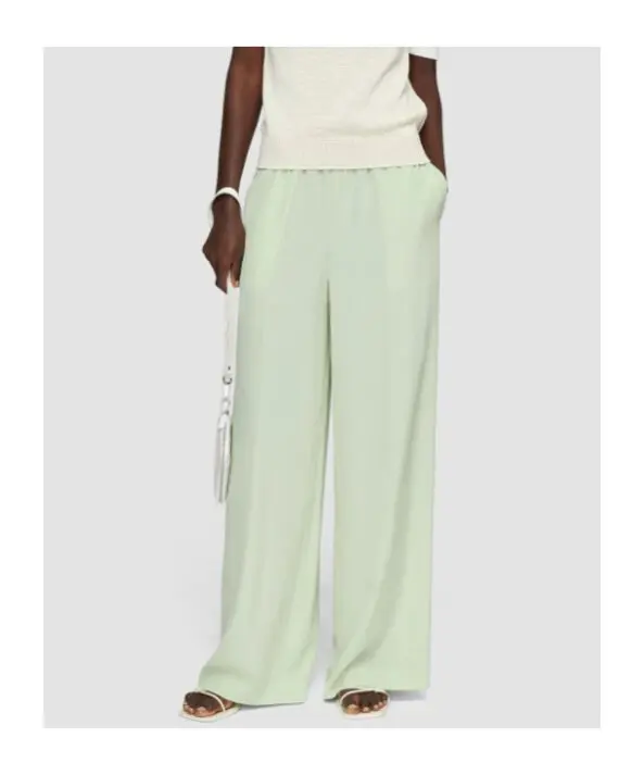 JOSEPH Hulin Wide Leg Trousers - Matcha