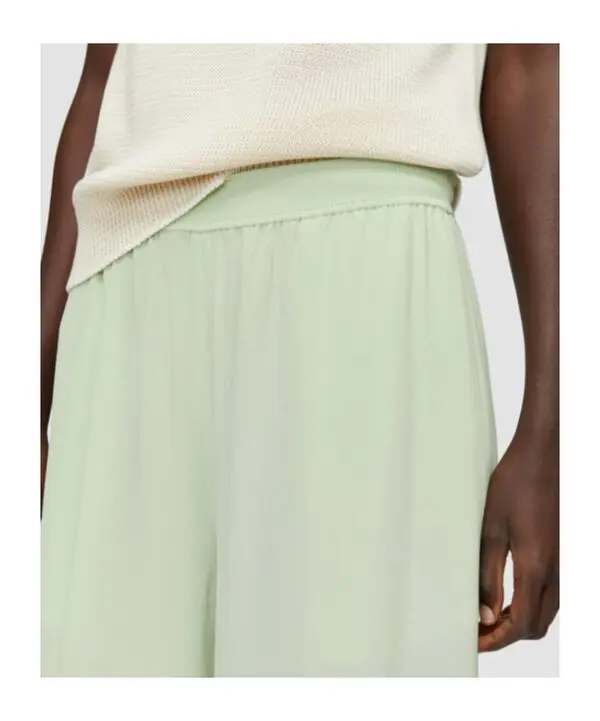 JOSEPH Hulin Wide Leg Trousers - Matcha