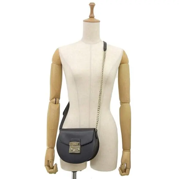 Furla Logo Turn Lock Shoulder Bag
