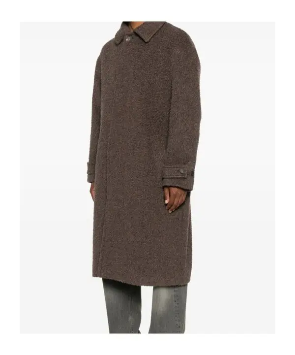 GOLDEN GOOSE Long Sleeved Brooch Detailed Coat