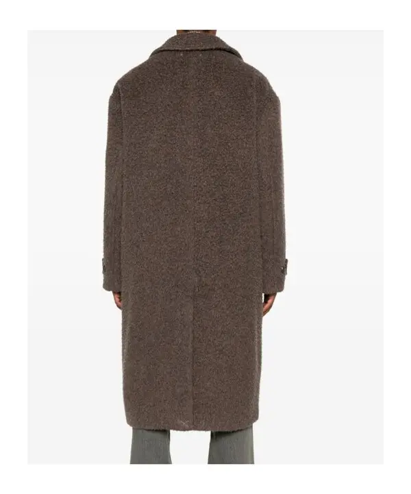 GOLDEN GOOSE Long Sleeved Brooch Detailed Coat