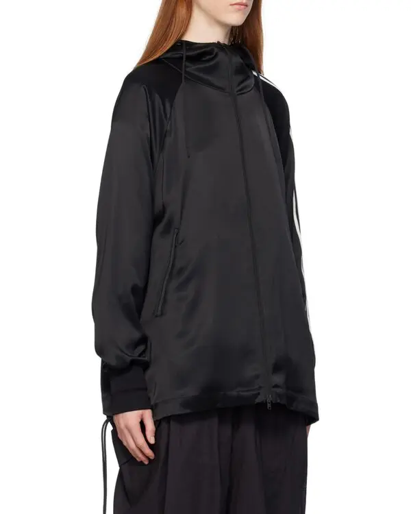 Y3 Zip-up Jacket With Stripe Detail - Black