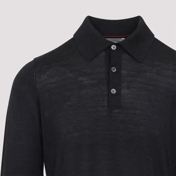 Brunello Cucinelli Fine-knit Polo Shirt