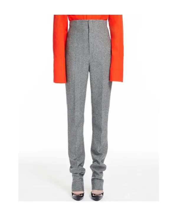 Sportmax Chevron-knit High-waisted Trousers
