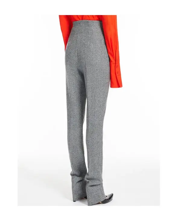 Sportmax Chevron-knit High-waisted Trousers