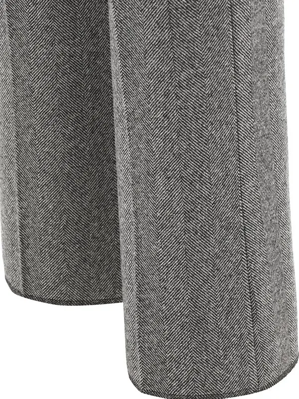 Sportmax Chevron-knit High-waisted Trousers