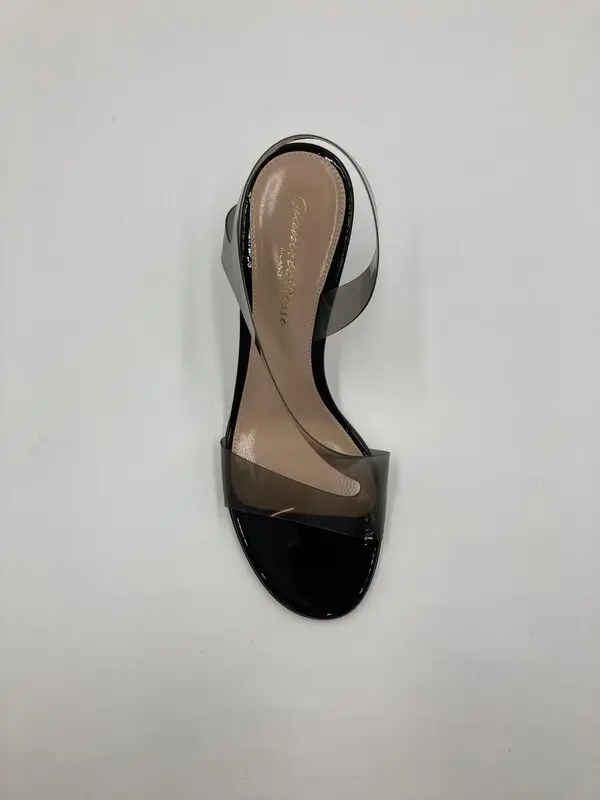 GIANVITO ROSSI Metropolis Slingback Open Toe Sandals - Black