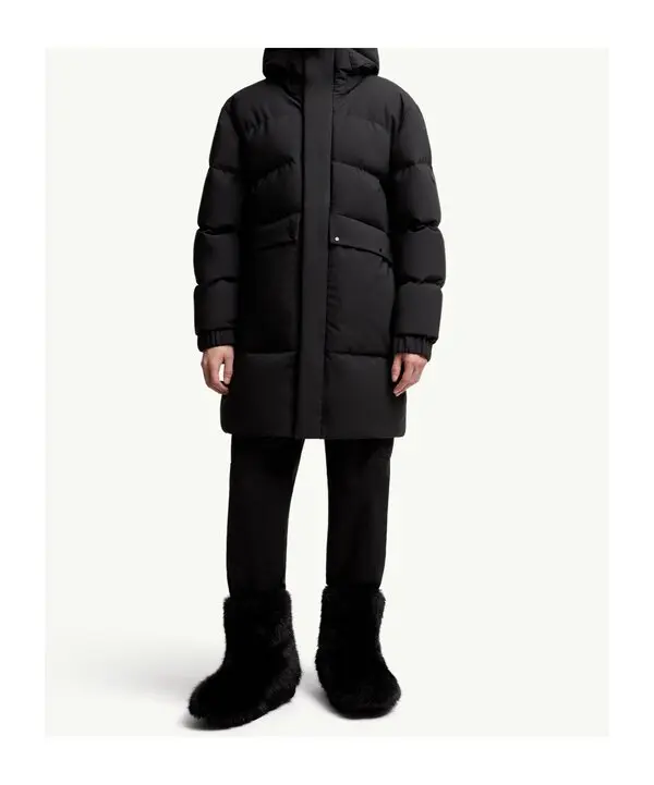 Moncler Avioth Hooded Long Down Jacket