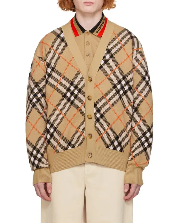 Burberry Vintage Check V-neck Cardigan