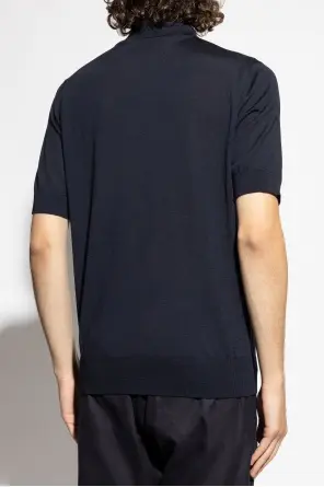 Dolce & Gabbana Dolce Gabbana Short-sleeved Knitted Polo Shirt - Black