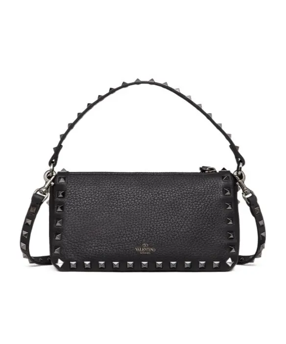 Valentino Garavani Rockstud Shoulder Bag - Black
