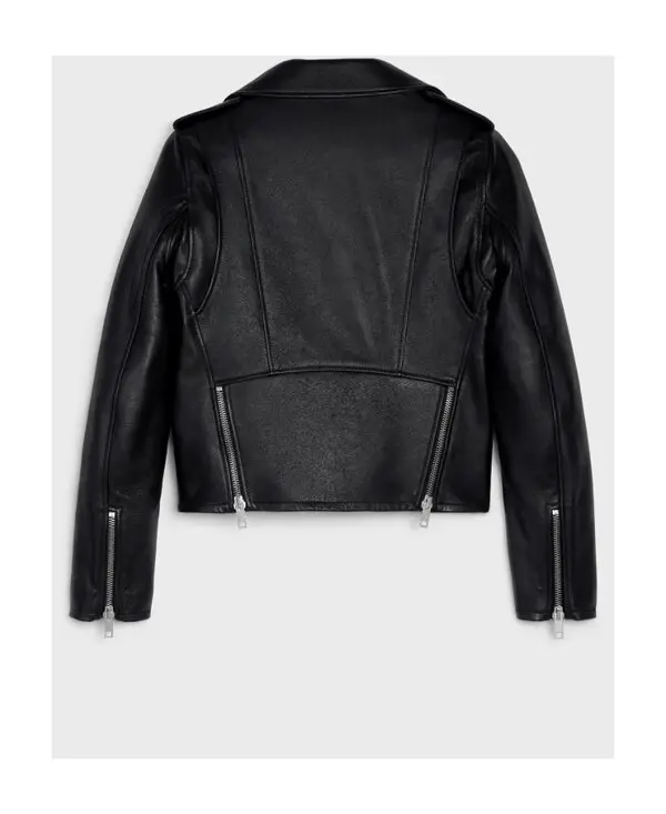 Celine Classic Biker Jacket In Soft Vintage Lambskin