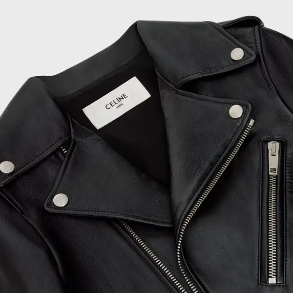 Celine Classic Biker Jacket In Soft Vintage Lambskin
