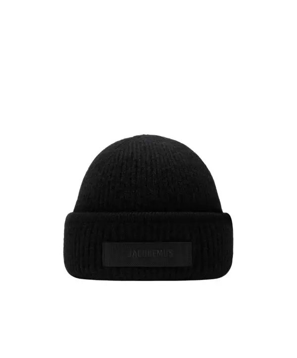 Jacquemus Ribbed Beanie - Black