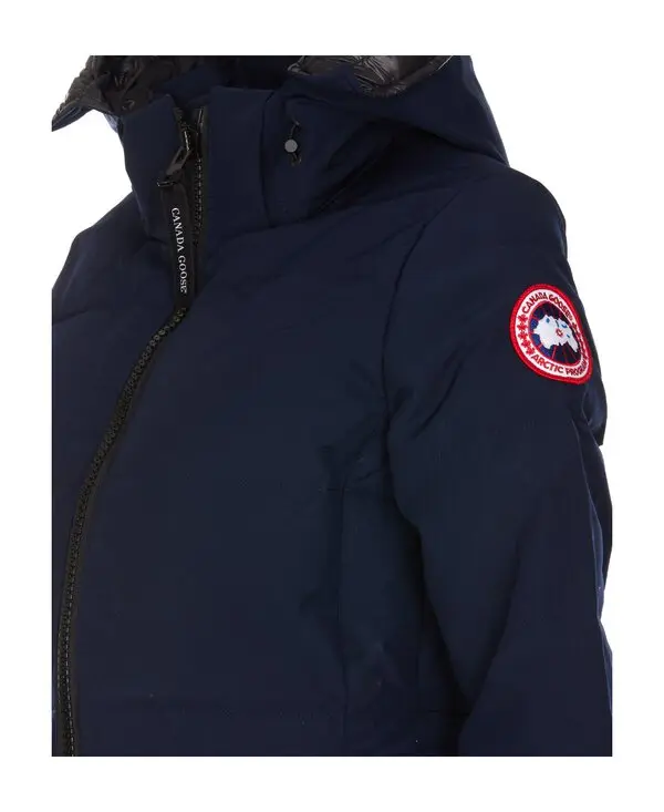 Canada Goose Chelsea Front-zip Hooded Parka - Atlantic Navy Blue
