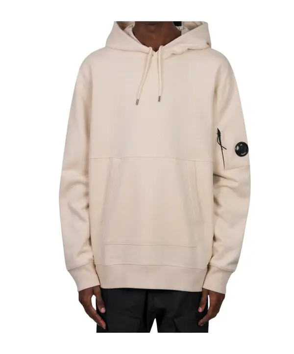 C.P. COMPANY Drawstring Hooded Sweatshirt - Nude