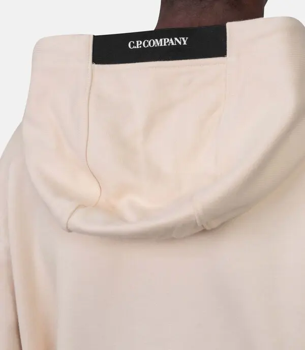 C.P. COMPANY Drawstring Hooded Sweatshirt With Mirrored Sleeve Details