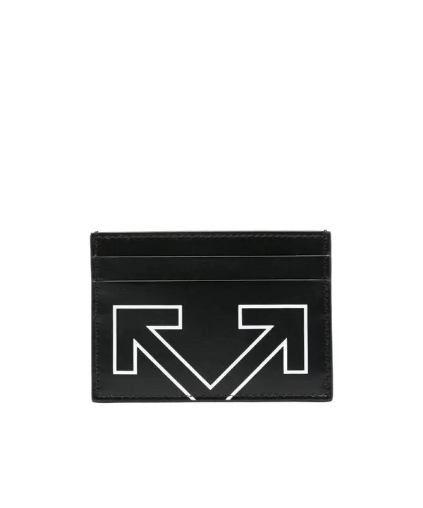 Off-White Arrows Heritage Card Holder Wallet - Black