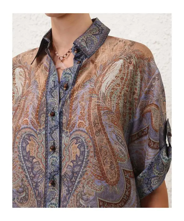Zimmermann Wanderlust Short Sleeved Shirt