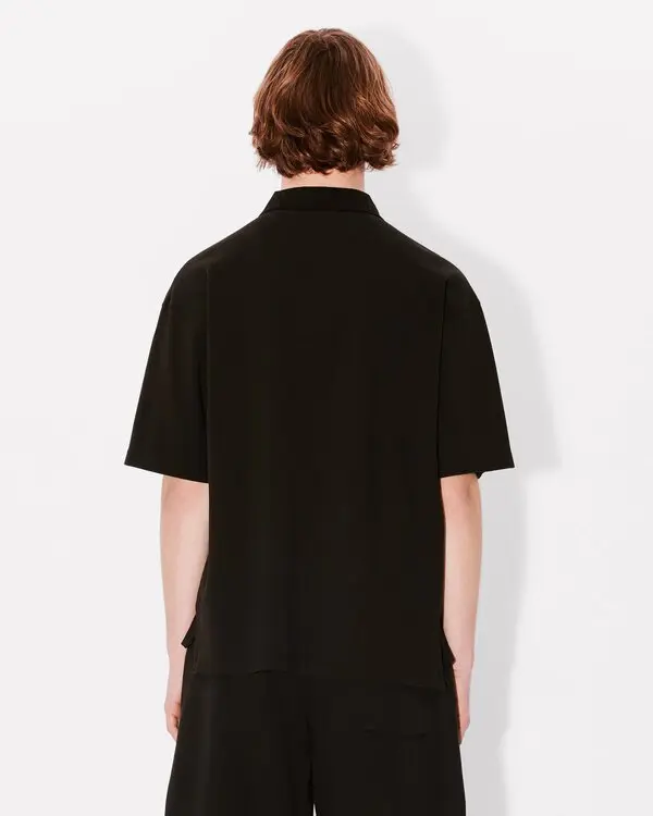 Kenzo Boke Flower 2.0 Embroidered Polo Shirt - Black