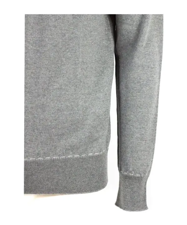 Eleventy Ribbed Trim Knitwear - Gray