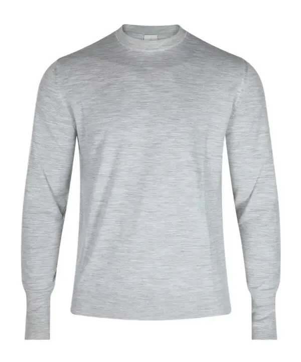 Eleventy Ribbed Crewneck Jumper - Gray