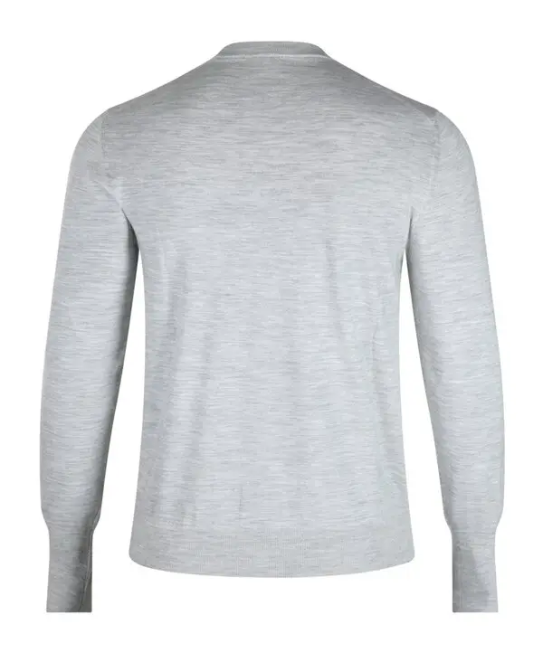 Eleventy Ribbed Crewneck Jumper - Gray