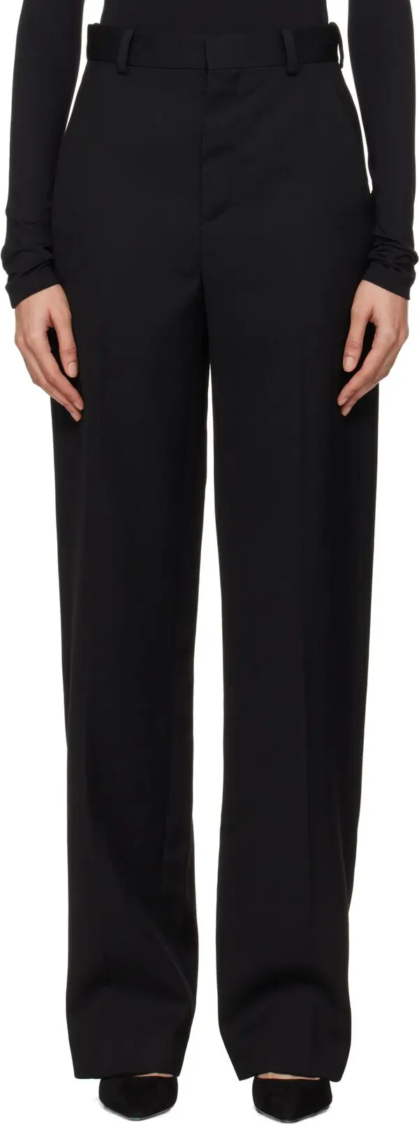 Wardrobe.NYC Straight-leg Tailored Trousers - Black