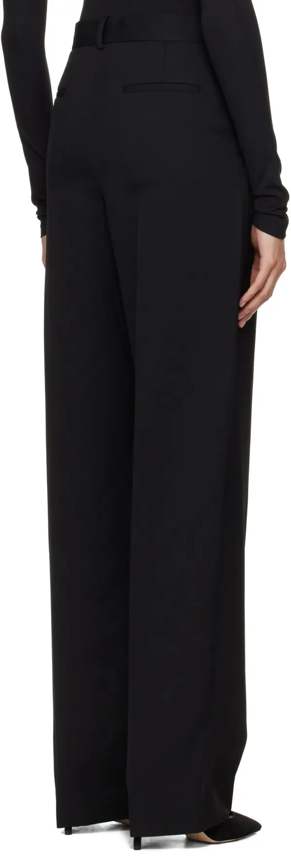 Wardrobe.NYC Straight-leg Tailored Trousers - Black