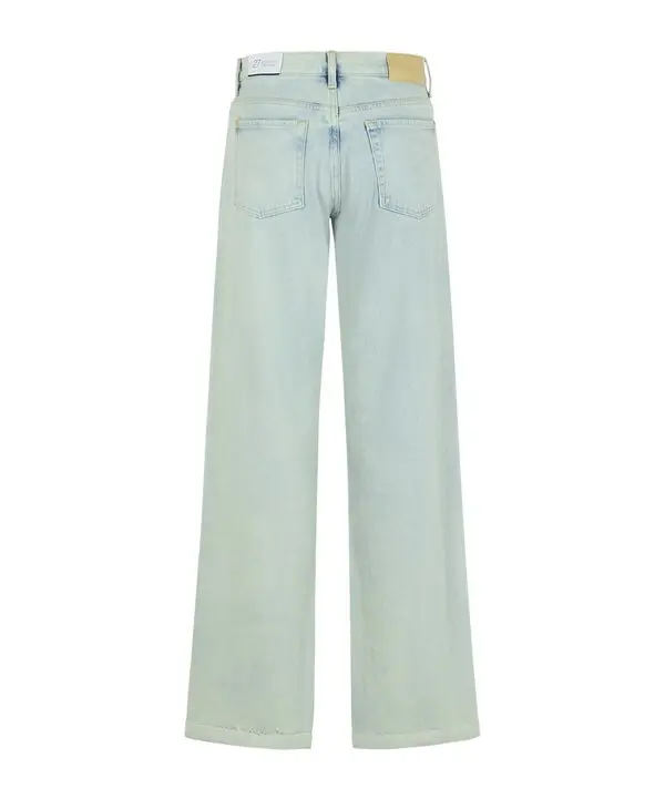 7 For All Mankind Wide Leg Jeans - Light Blue