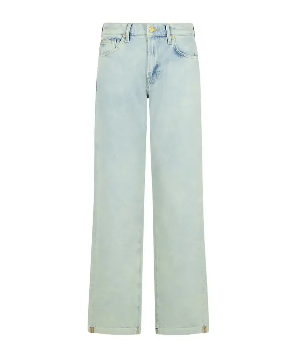 7 For All Mankind Wide Leg Jeans - Light Blue