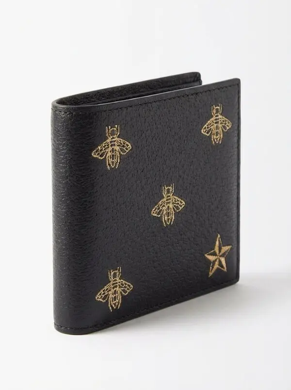 Gucci Bee Star Wallet - Black