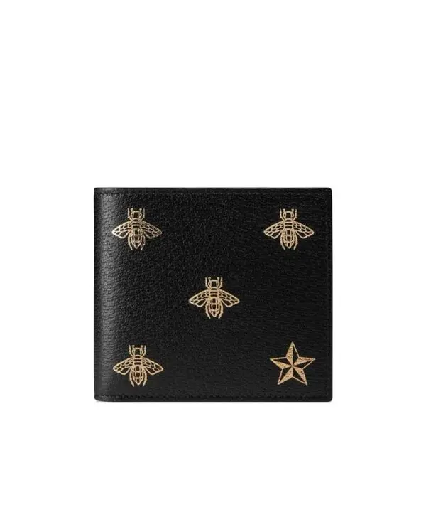 Gucci Bee Star Wallet - Black