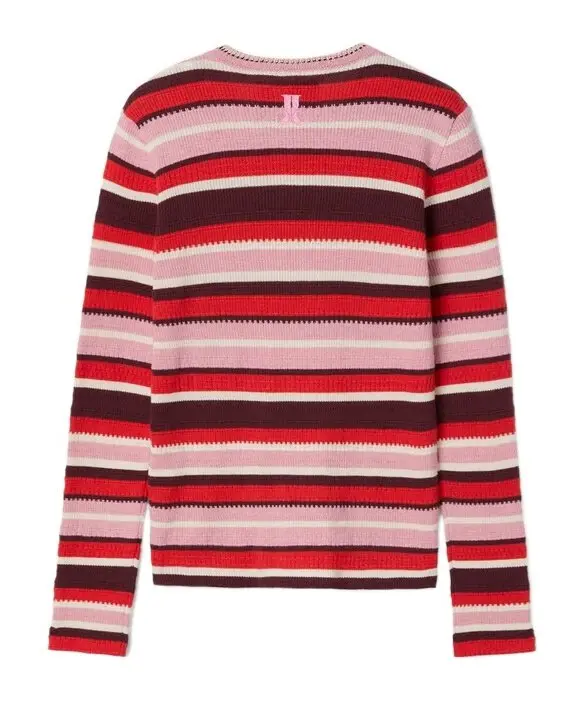 La DoubleJ Veneziana Striped Knit Sweater - Red