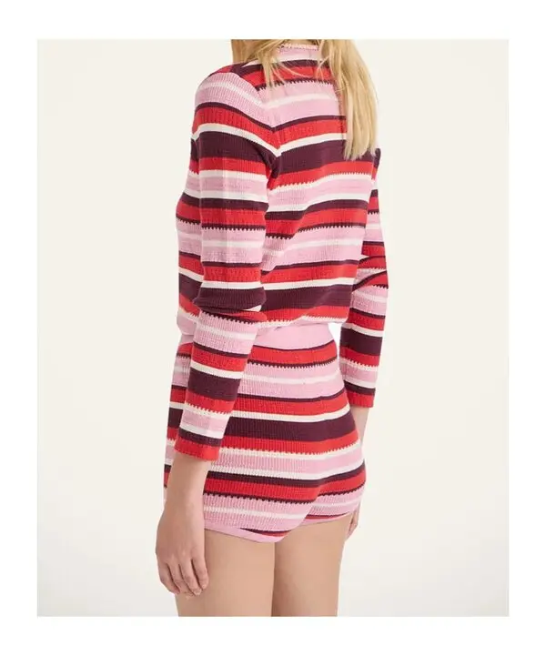 La DoubleJ Veneziana Striped Knit Sweater - Red