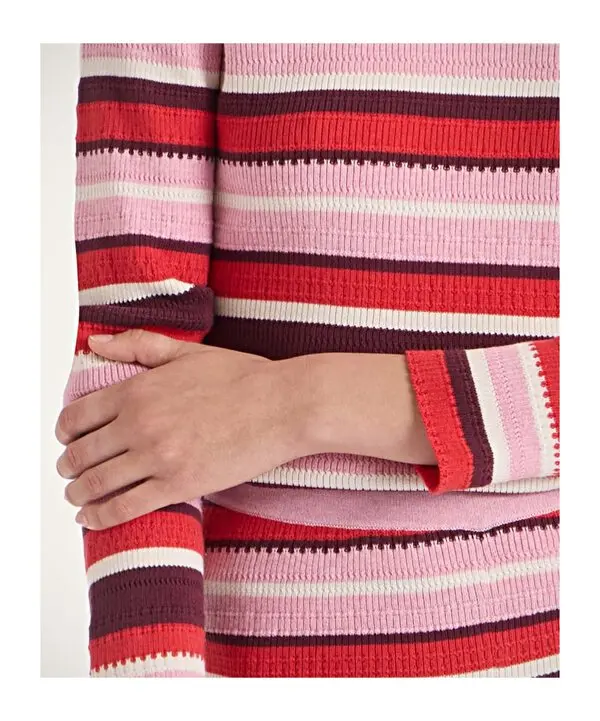 La DoubleJ Veneziana Striped Knit Sweater - Red