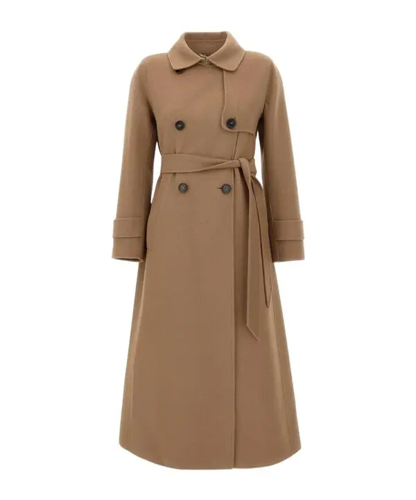 Max Mara Double-breasted Belted Coat