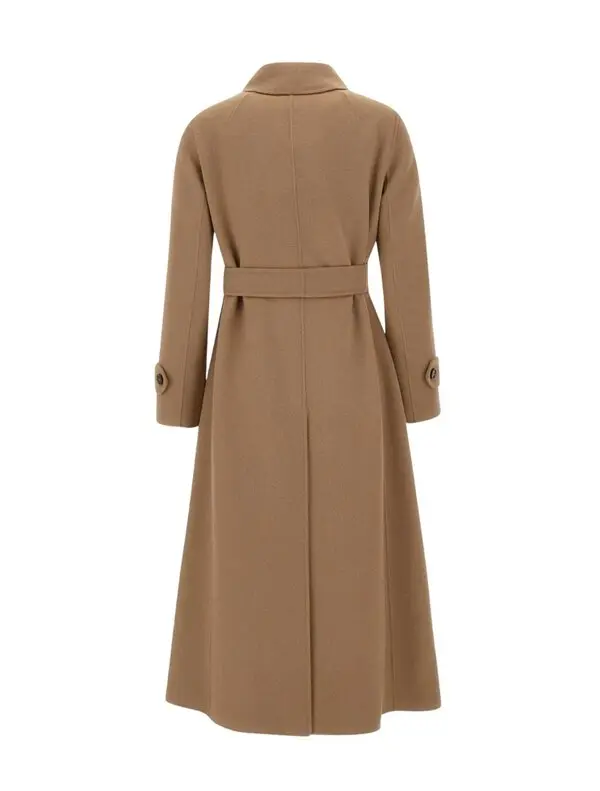 Max Mara Ssem Double-breasted Long Coat
