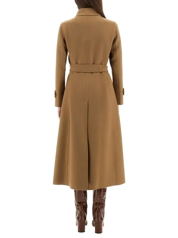 Max Mara Ssem Double-breasted Long Coat