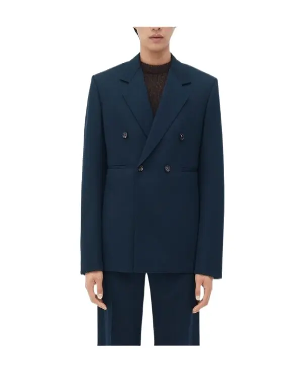 Bottega Veneta Logo Grain Suit Jacket