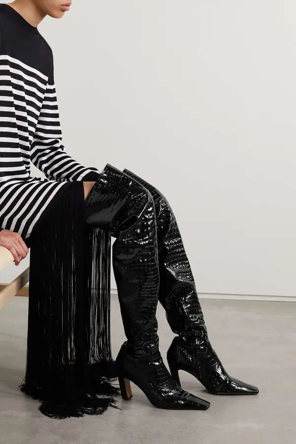 Khaite Marfa 50mm Knee-high Leather Boots