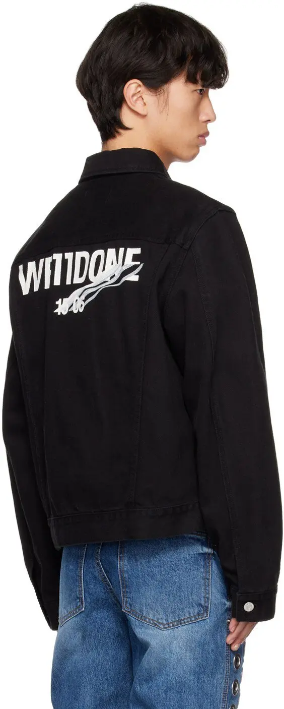 We11Done Logo Denim Jacket