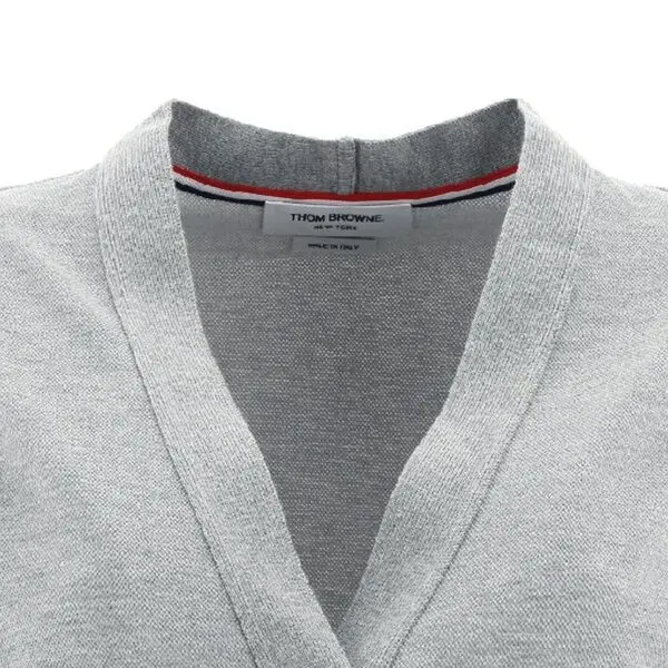 Thom Browne 4-bar Stripe V-neck Cardigan