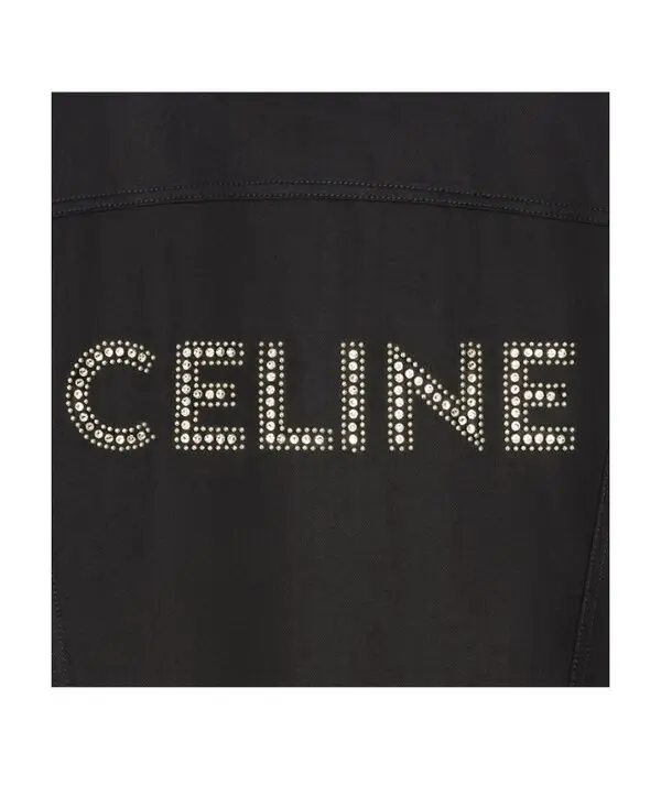 Celine Trucker Jacket In Pure Wash Denim