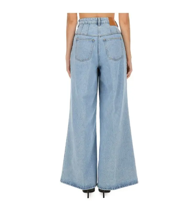 Nina Ricci Wide Leg Jeans - Blue